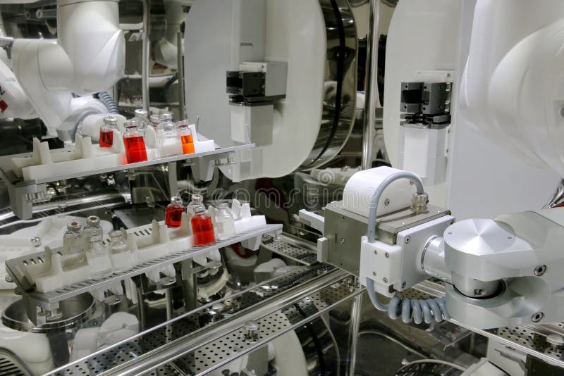 Chemotherapy Machine Robot Arm in Lab Stock Photo - Image of danger ...