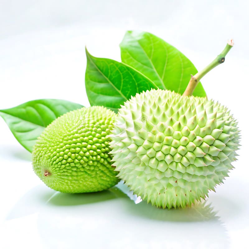 Chempedak Photo Fruit White Background Stock Illustration ...