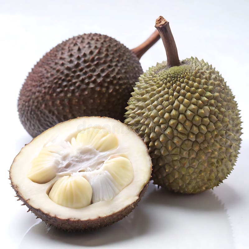 Chempedak Photo Fruit White Background Stock Illustration ...