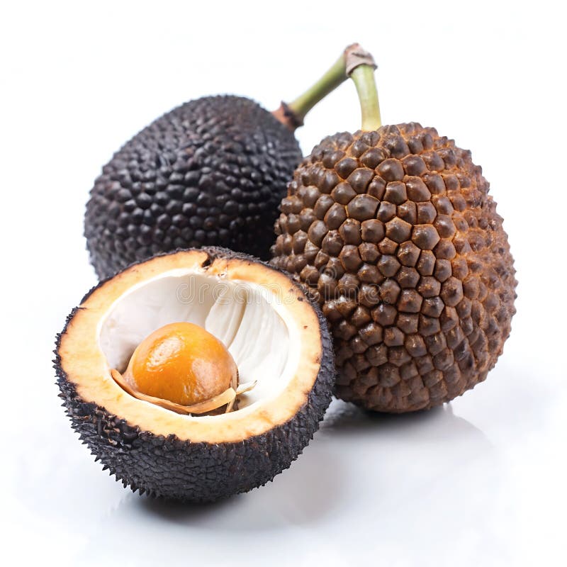 Chempedak Photo Fruit White Background Stock Illustration ...