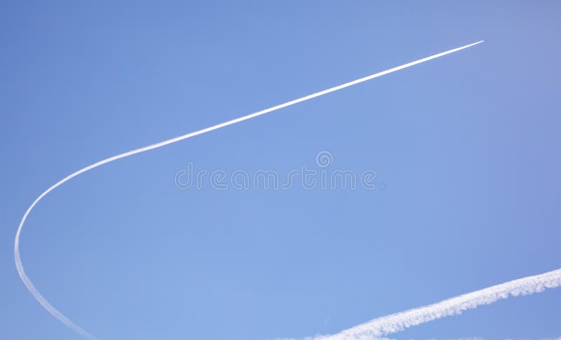 Curving Contrail Stock Photos - Free & Royalty-Free Stock Photos from ...