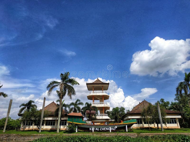 Cheng Ho& X27;s Ship Monument in Palembang Editorial Stock Photo ...