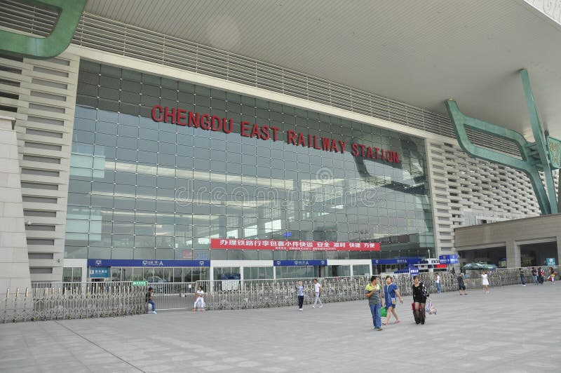 Chengdu East Railway Station Editorial Photography - Image of graphical ...