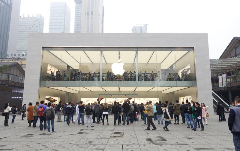 Chengdu Opens Second Apple Store Editorial Photography - Image of ...