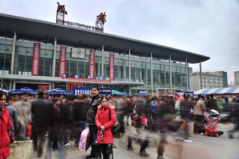 Chengdu Railway station editorial photo. Image of travel - 23514616