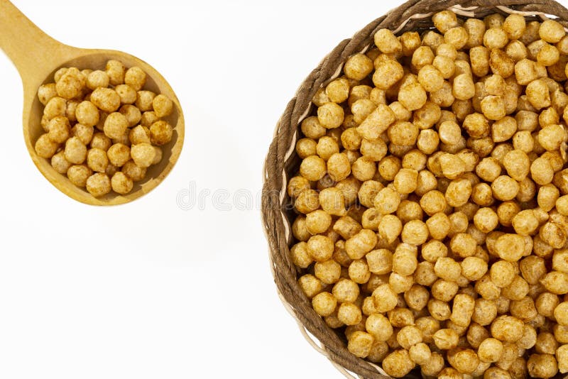 Chenopodium Quinoa - Caramelized Organic Quinoa Pop Seeds Stock Image ...