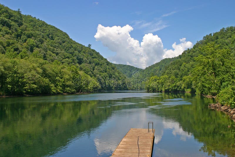 Cheoah Lake 1 stock photo. Image of clouds, mountains - 57591198