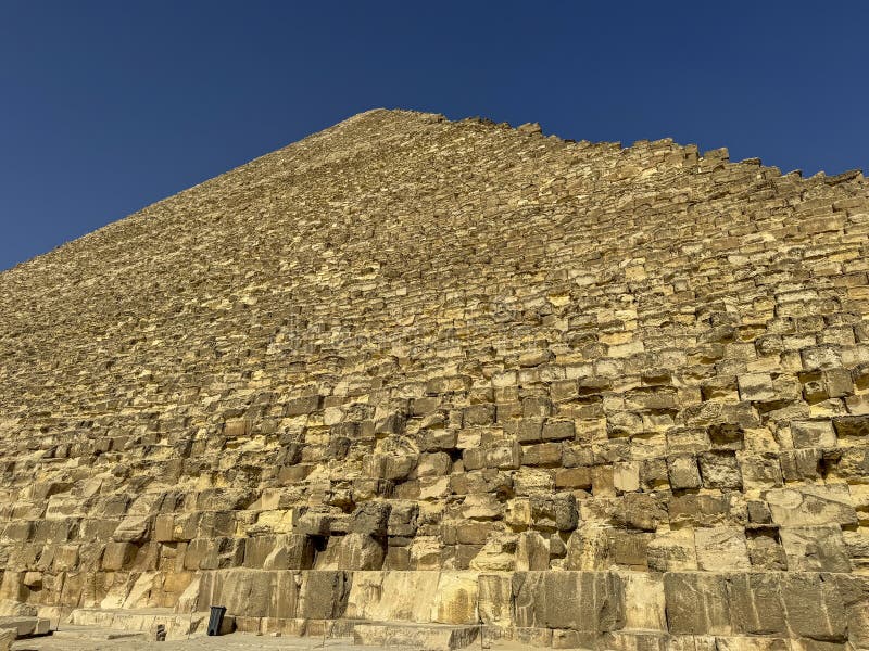 Cheops Pyramid of Giza, in Egypt Stock Photo - Image of geometric ...