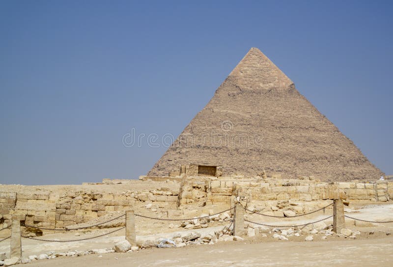 Cheops-Pyramid of Giza, in Egypt Stock Image - Image of architecture ...