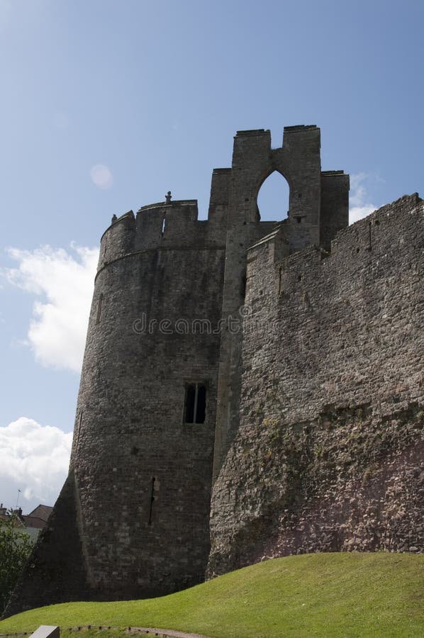 Chepstow Castle Walls stock photo. Image of river, grand - 25522506