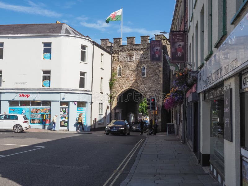 Chepstow Town Gate editorial stock image. Image of entrance - 165115904