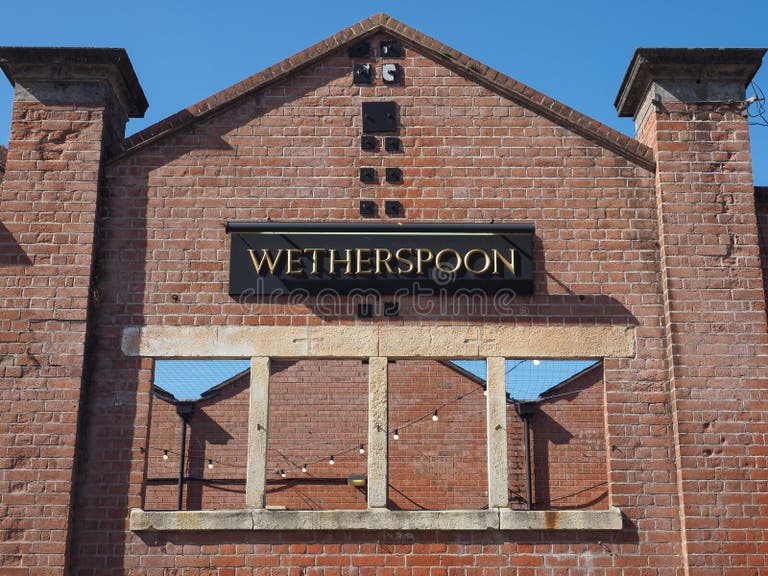 Wetherspoon Pub Sign in Chepstow Editorial Image - Image of great ...