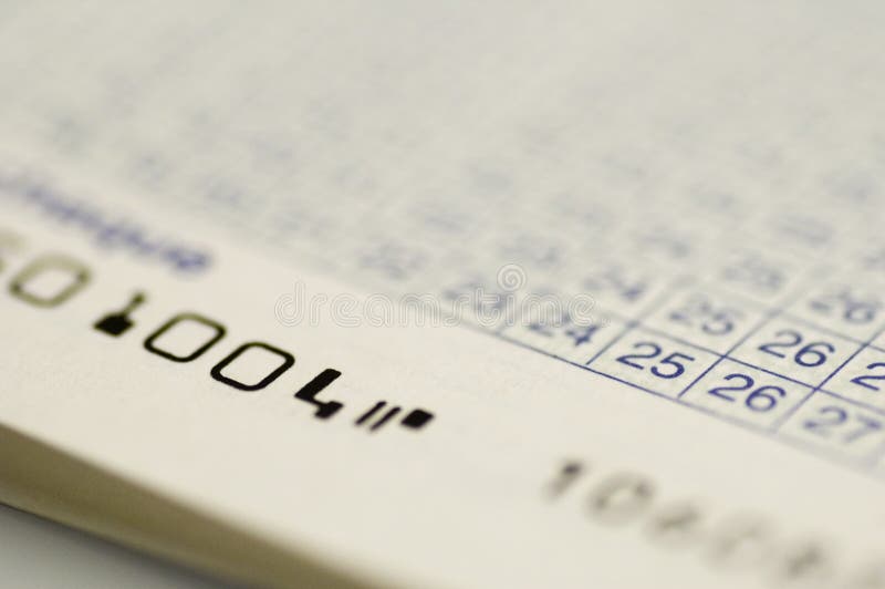 Cheque Account Book Close Up Stock Image - Image of transaction ...