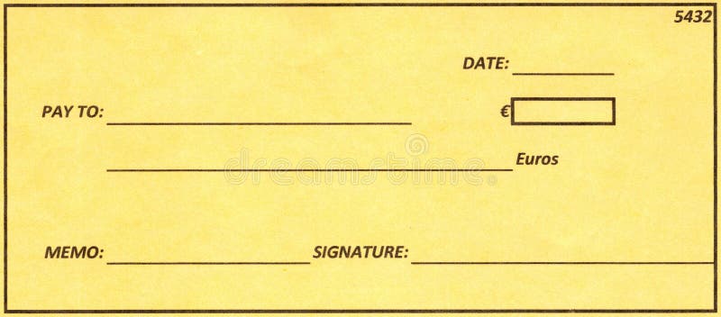 Cheque euro. foto de archivo. Imagen de comprobar, paga - 30673928
