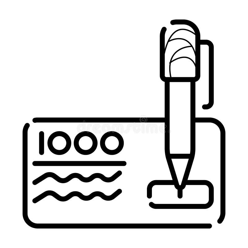 Generic Cheque Stock Illustrations – 208 Generic Cheque Stock ...