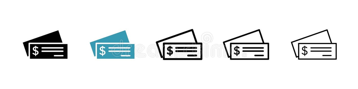 Cheque White Background Stock Illustrations – 2,228 Cheque White ...