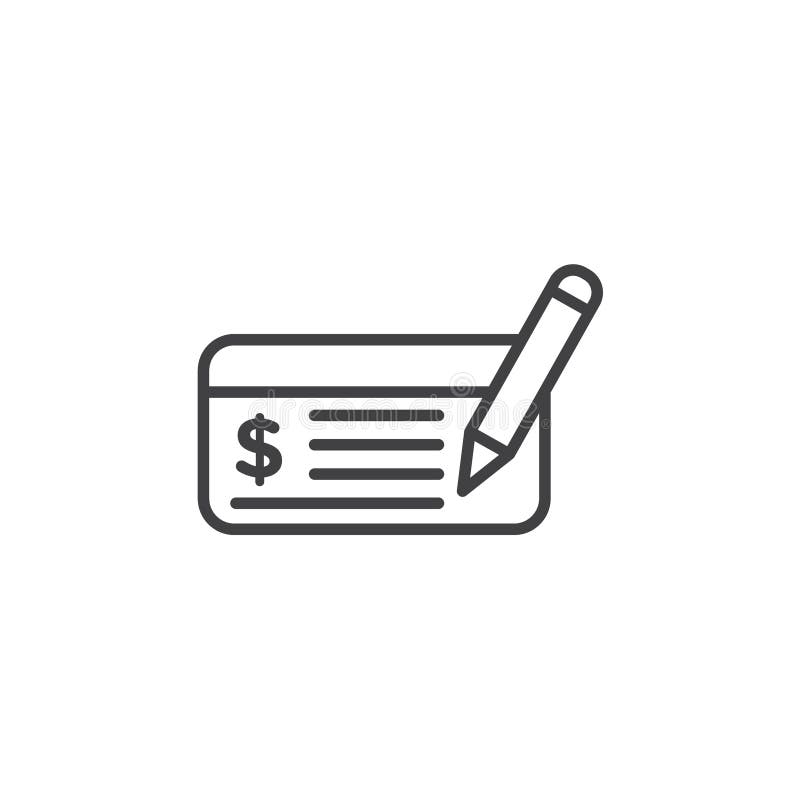 Cheque White Background Stock Illustrations – 2,214 Cheque White ...