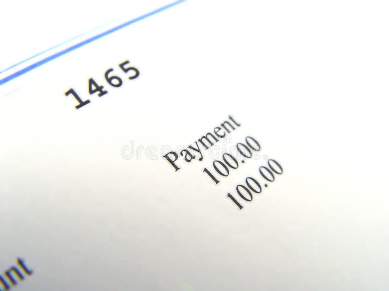 Cheque Stub stock photo. Image of macro, check, objects, payment - 3468