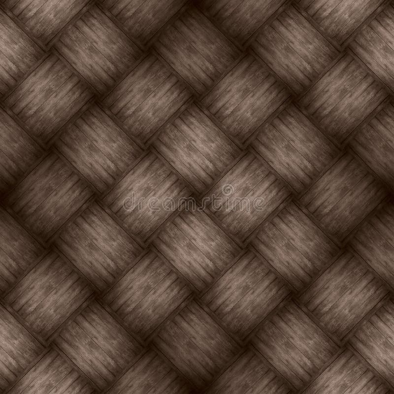 Chequered Pattern Wooden Brown Background Stock Illustration ...