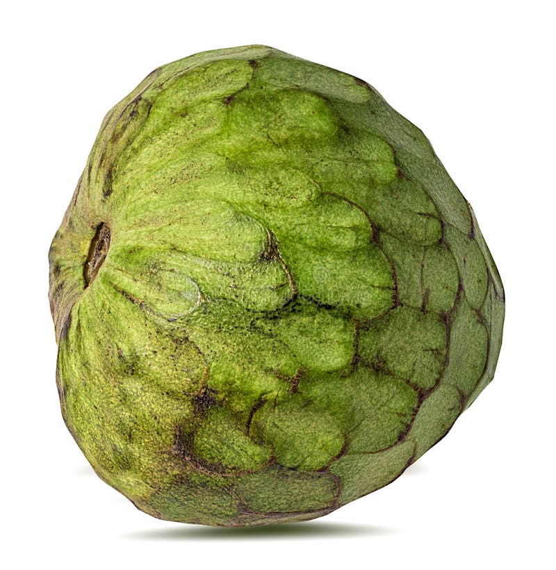 Ripe Cherimoya Fruit Isolated On White Stock Photo - Image of isolated ...