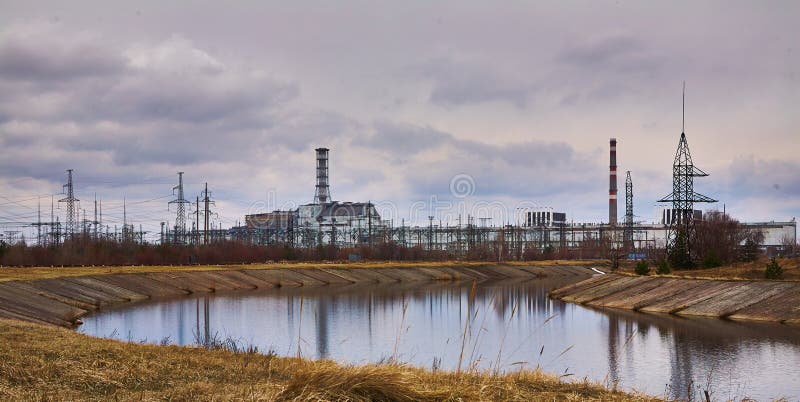 Chernobyl Nuclear Power Plant in Chernobyl Exclusion Zone Stock Image ...