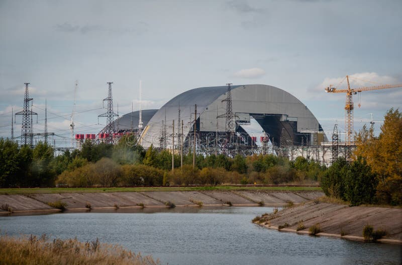 Chernobyl Nuclear Power Plant, Front Entrance View, Ukraine Stock Photo ...