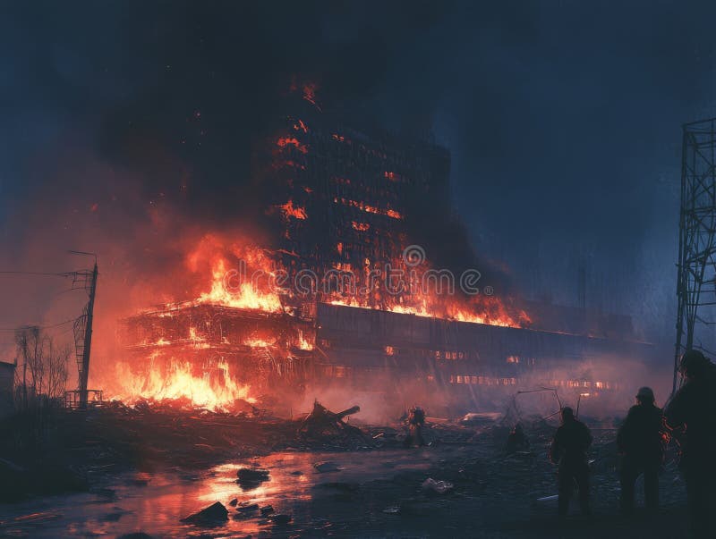 Chernobyl Power Plant Explosion: Chaos and Destruction Unleashed Stock ...