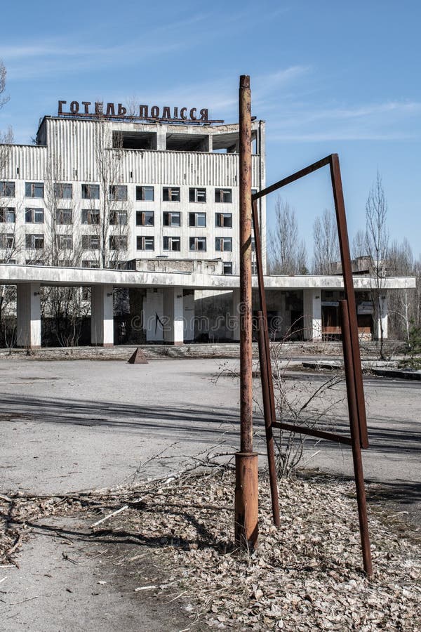 The Polissya Hotel in Pripyat, Chernobyl Stock Image - Image of ...
