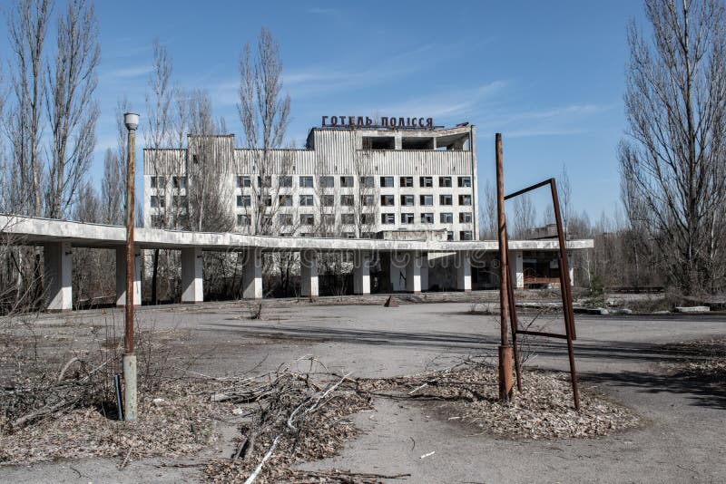 The Polissya Hotel in Pripyat, Chernobyl Stock Image - Image of tragedy ...