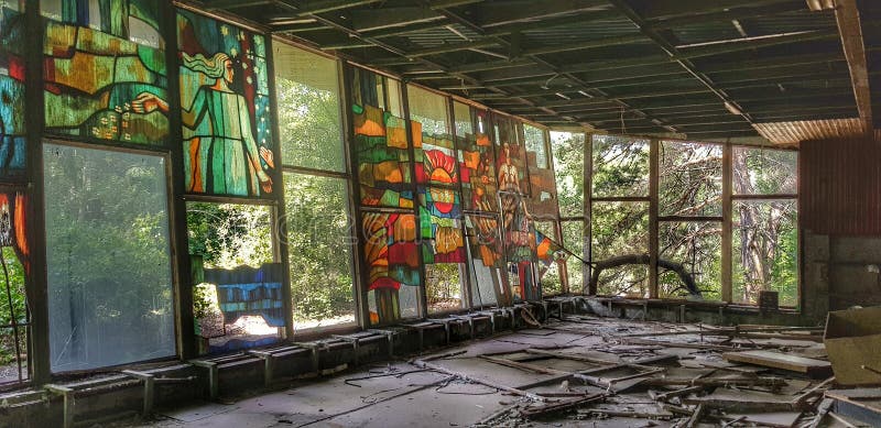 Chernobyl Station Ukraine stock image. Image of wood - 236676419