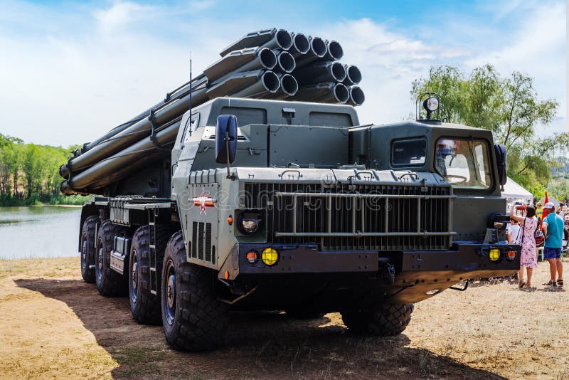 300mm Multiple Launch Rocket System `Smerch` Editorial Photography ...