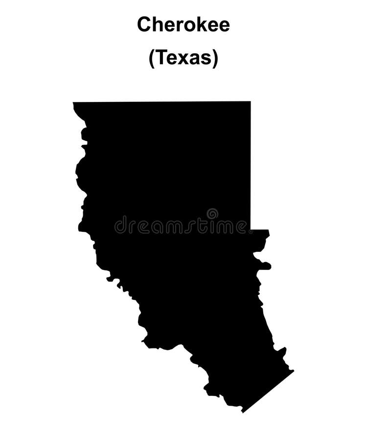 Cherokee outline map stock vector. Illustration of icon - 361790847