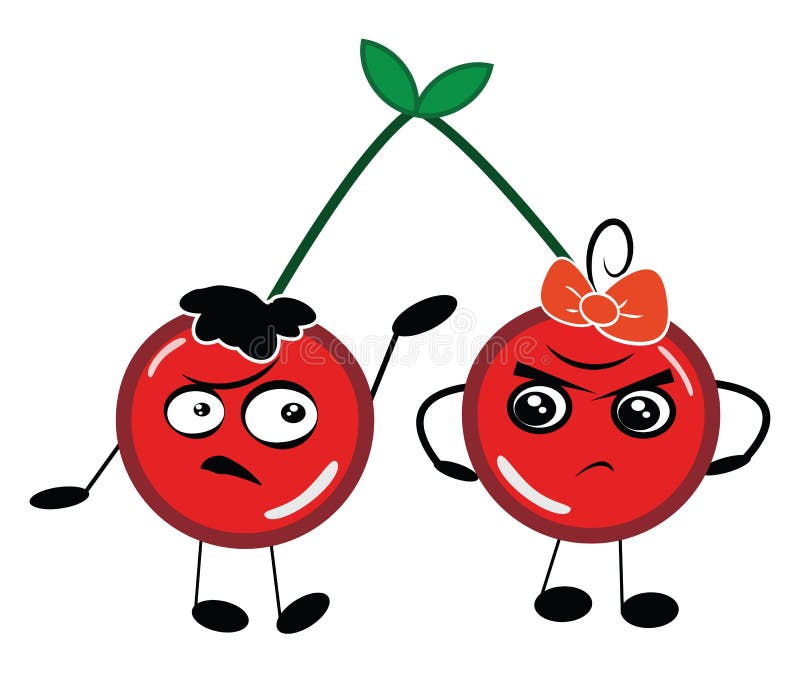 Angry Cherries Stock Illustrations – 50 Angry Cherries Stock ...
