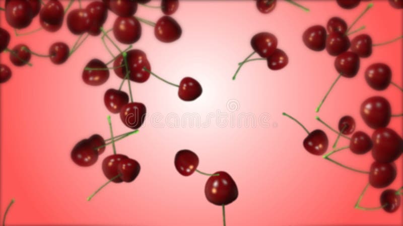Cherries Falling in Slow Motion Stock Footage - Video of motion ...