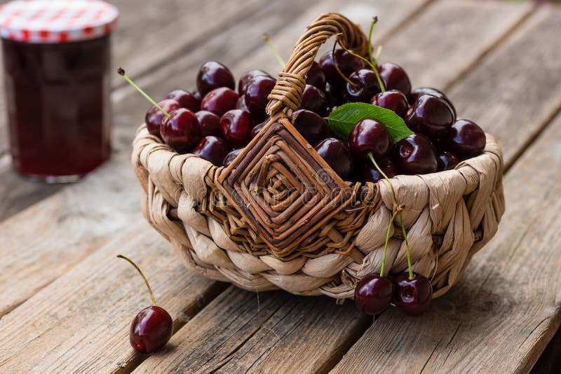 Cherries stock image. Image of cherry, meal, beautiful - 56530471