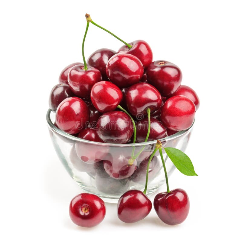 Cherries isolated stock photo. Image of juicy, cherry - 45181622