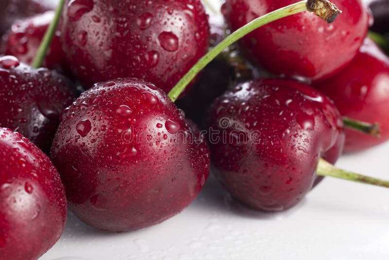 Cherries Macro stock photo. Image of cherries, cherry - 20073928
