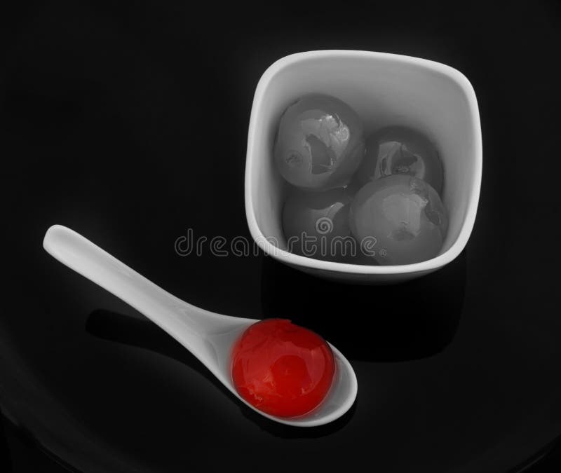 Cherries in syrup. stock image. Image of container, cherries - 87985649