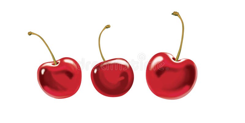 Cherry Three Cherries Stock Illustrations – 1,529 Cherry Three Cherries ...