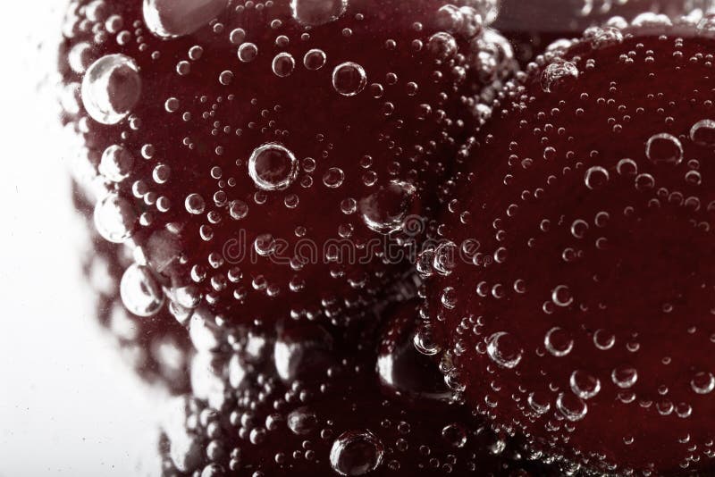 Cherries in water stock image. Image of closeup, lifestyle - 85235571