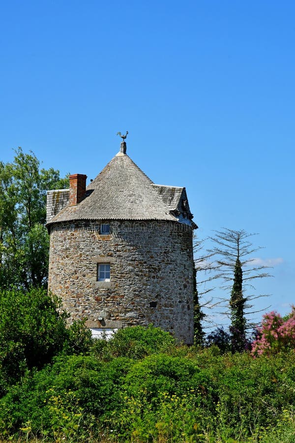 Cherrueix; France - July 28 2019 : Windmill Editorial Stock Photo ...