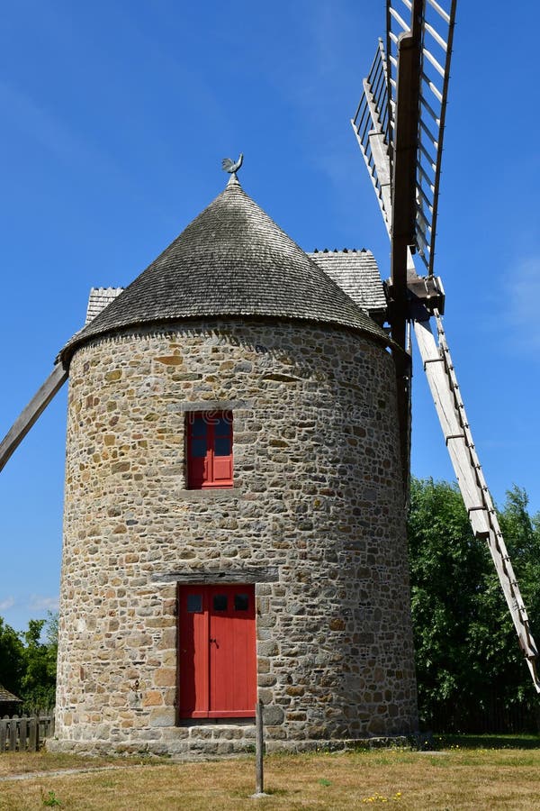 Cherrueix; France - July 28 2019 : Windmill Editorial Photography ...