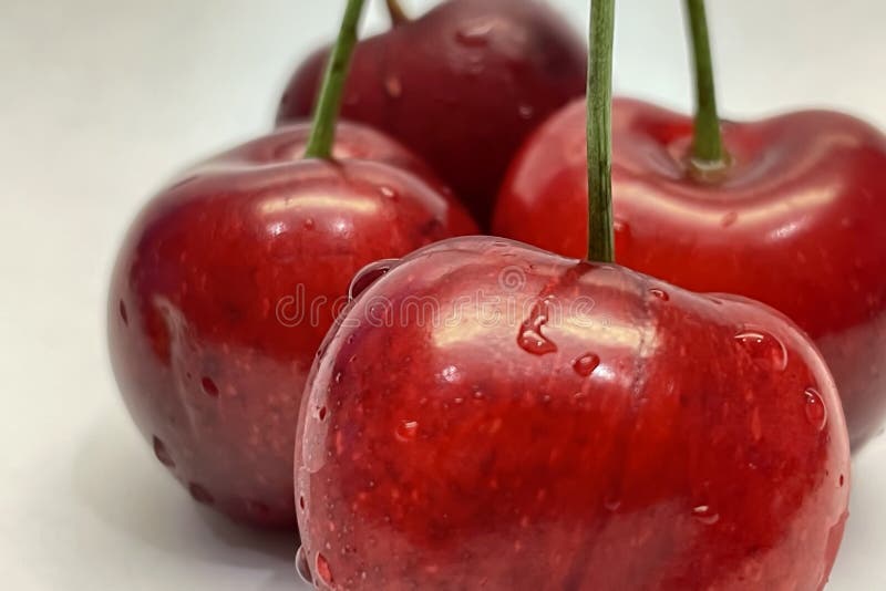 Cherry Berries, the Most Popular Fruit Stock Photo - Image of ...