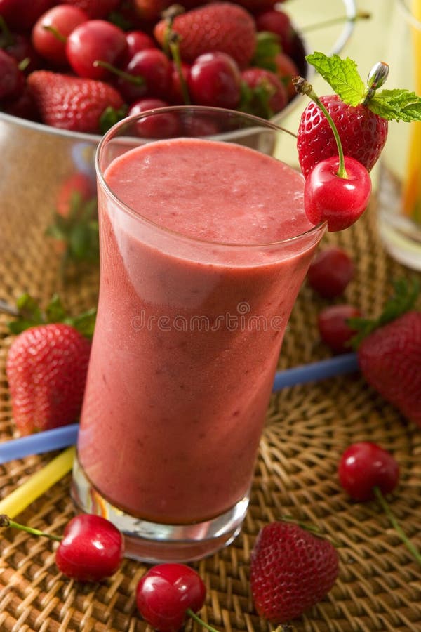 Cherry berry smoothie stock photo. Image of refreshment - 2521406