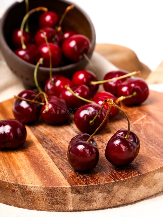 Cherry stock image. Image of vitamin, cherry, macro, sweet - 60107305