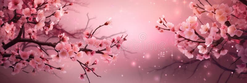 Cherry Blossom Background.banner or Wallpaper.copyspace Stock ...