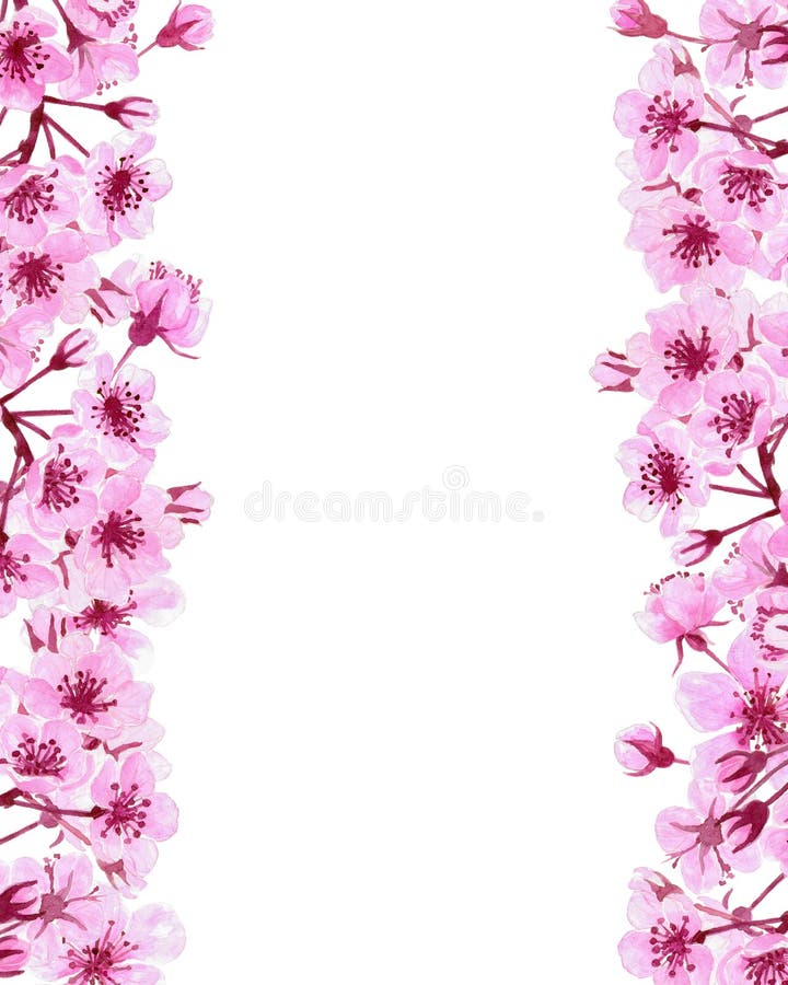 Sakura Borders Stock Illustrations – 314 Sakura Borders Stock ...