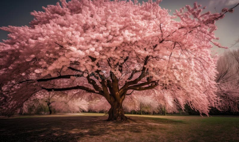 The Cherry Blossom Sakura Tree in Springtime Was Symbol of Renewal and ...