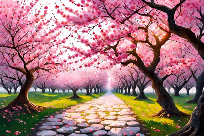 Sakura Path Stock Illustrations – 641 Sakura Path Stock Illustrations ...