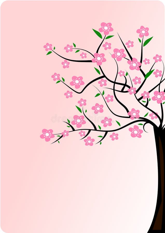 Cartoon Cherry Blossom Tree Clipartsco